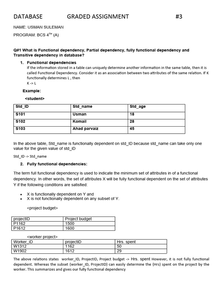 DBMS GRaded Assignment NO3 | PDF | Databases | Database Index