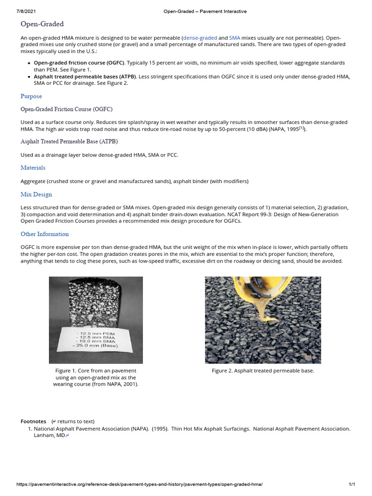 Open-Graded - Pavement Interactive | PDF | Road Surface | Materials