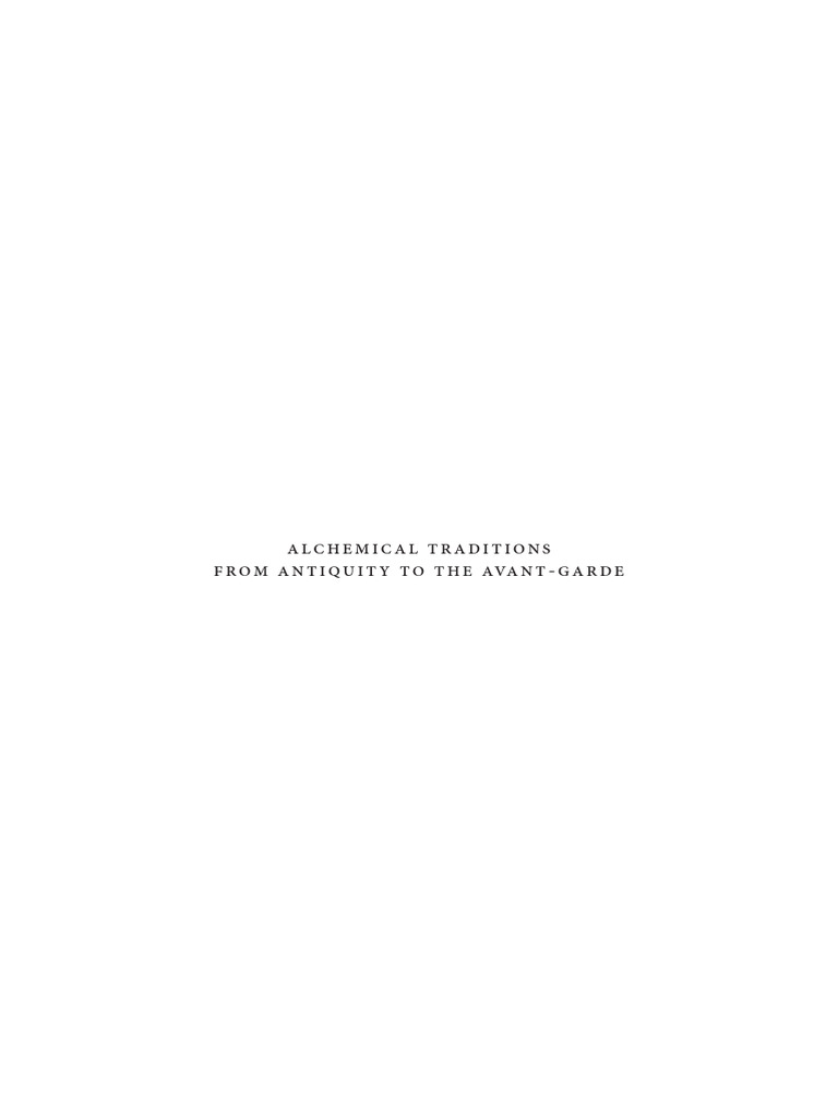 Alchemical Traditions From Antiquity To | PDF | Alchemy | Western ...
