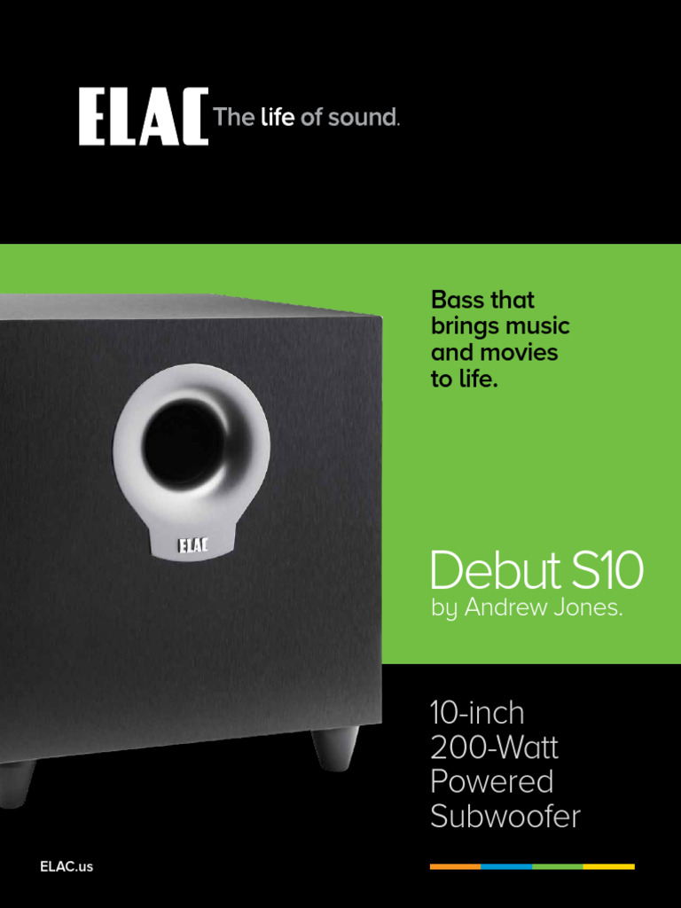 Elac s10 Datenblatt | PDF | Amplifier | Sound