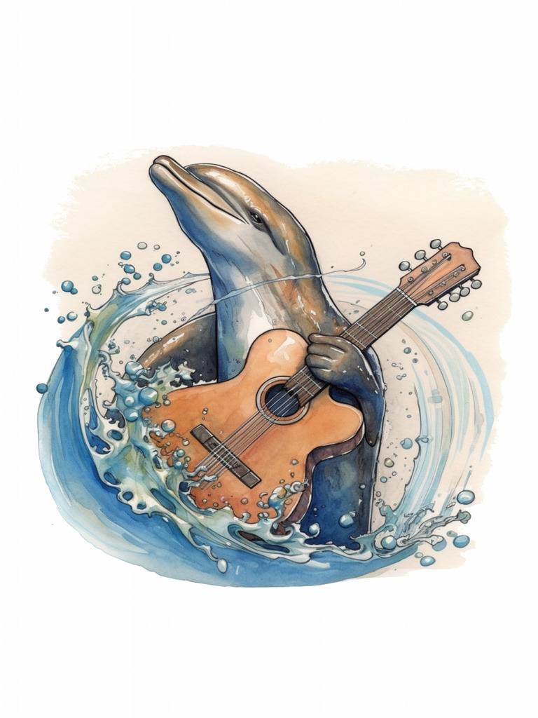 Dolphin Splash Art | PDF