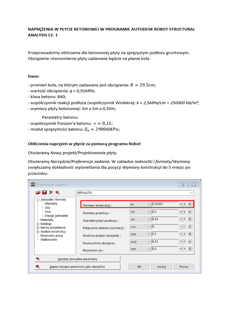 MKOI - Robot - Płyta Na Podłożu Sprężystym Cz. 1 | PDF