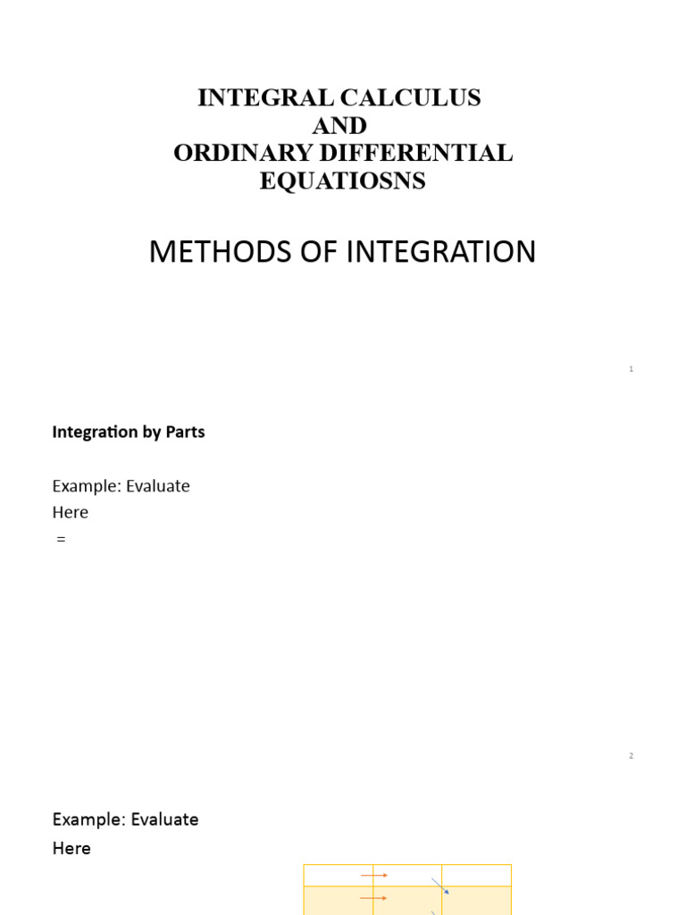 Methods of Integrals - Spring 21-22 | PDF | Computers | Technology ...