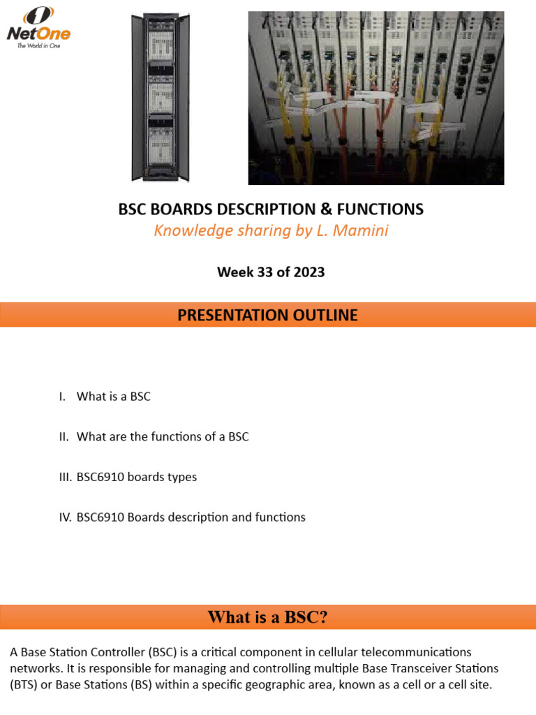 BSC Boards Description & Functions 2 | PDF