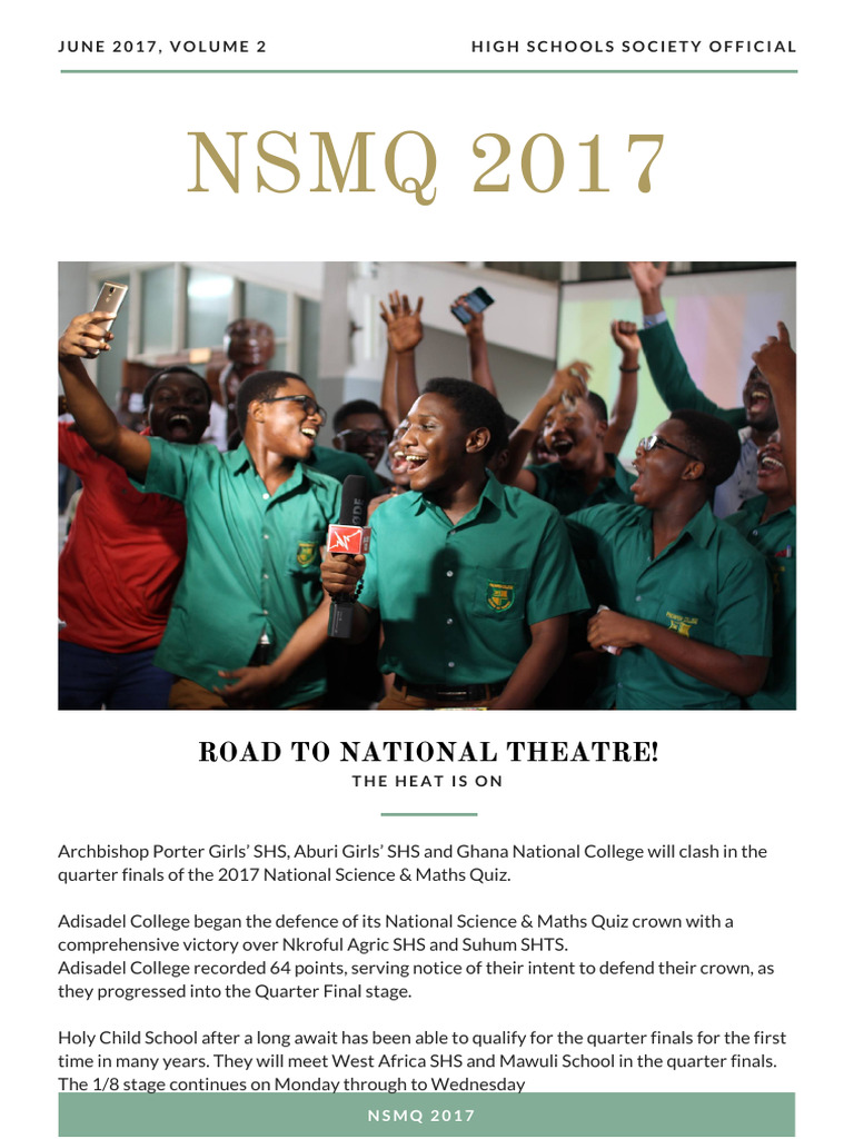 NSMQ 2017 1 | PDF