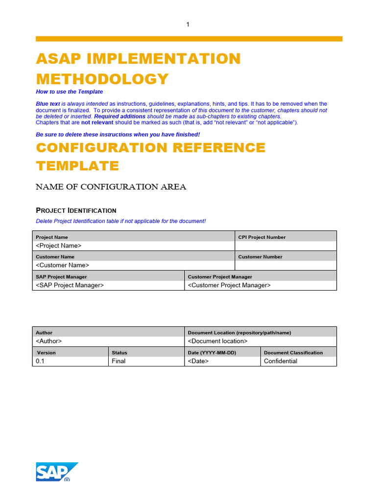 ASAP Implementation Methodology Guide | PDF | Documentation | Software
