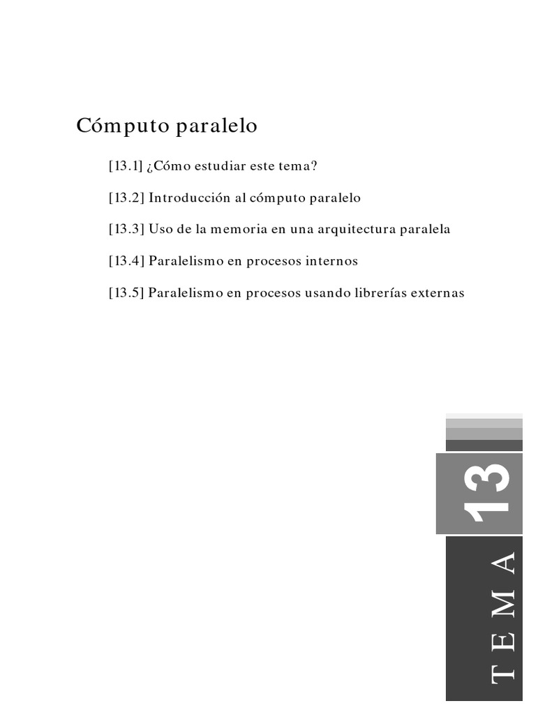 Tema13 - COMPUTO PARALELO | PDF