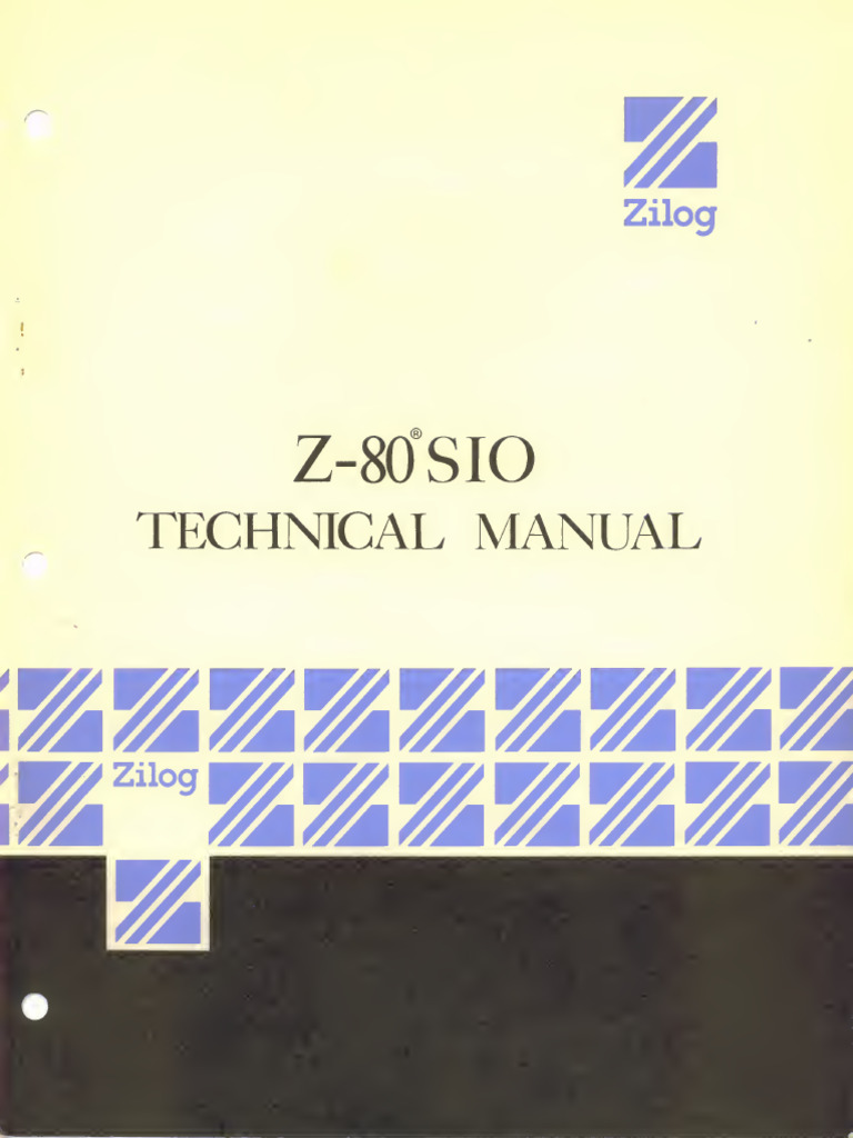 Zilog Z80-SIO Technical Manual Text | Download Free PDF | Input/Output | Synchronization