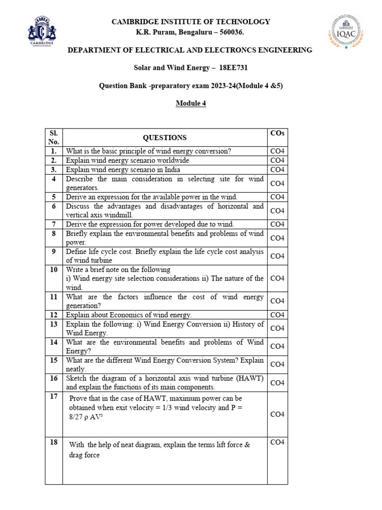 QB For M4 & M5 | PDF