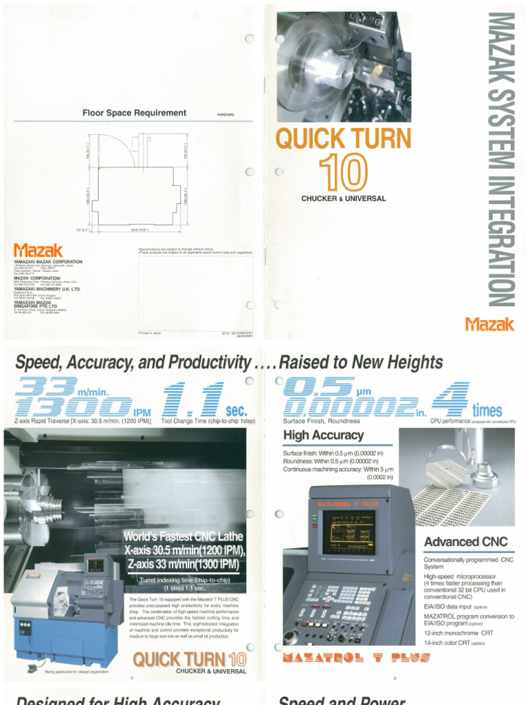 Mazak QT 10 | PDF
