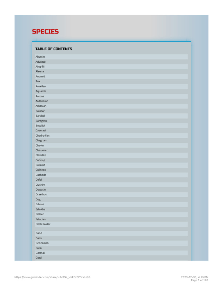 EC 02 - Species - GM Binder | PDF | Hair