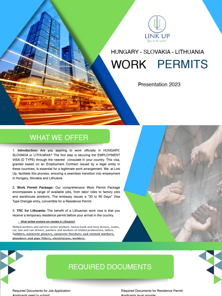 Hungary Lithuania Slovakia Work Permit | PDF | Business | Finance ...