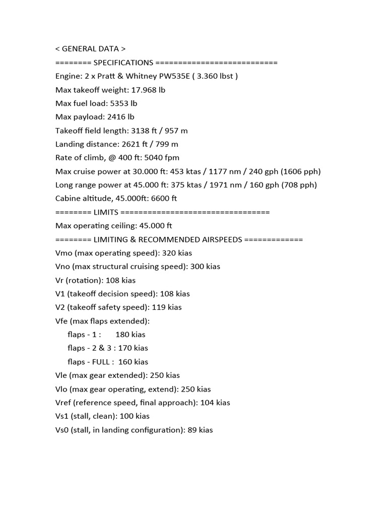 Phenom 300 Checklist | PDF
