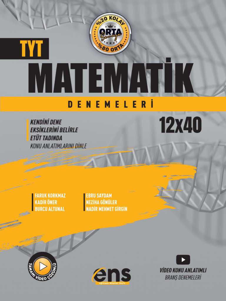 TYT MATEMATİK DENEME 12x40 | PDF