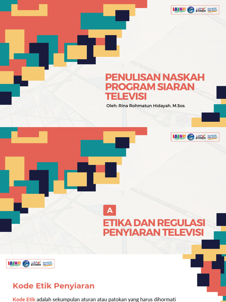 Materi Diklat Penulisan Naskah Dan Siaran TV | PDF | Karier ...