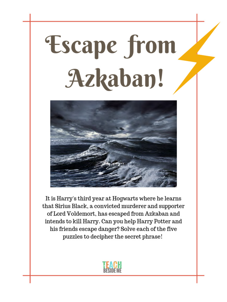 Harry Potter Escape Room For Teaching | PDF | Fantasy Novel Series ...