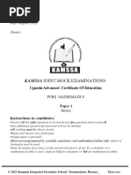 Wakisha Paper 1 UACE 2024 | PDF