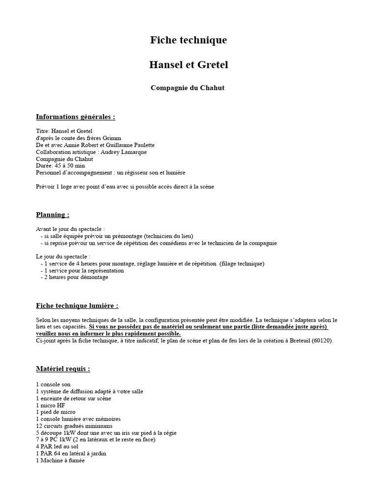 Fiche Technique | PDF