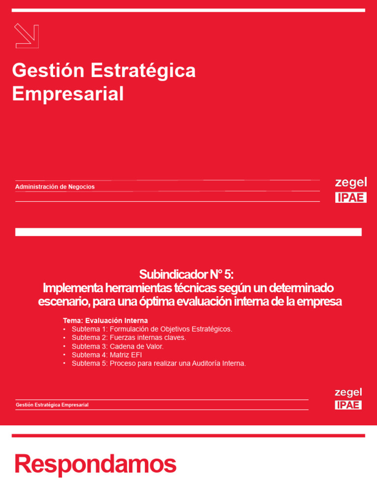 Il 2 - Tema 5 | PDF | Gestión estratégica | Cadena de valor
