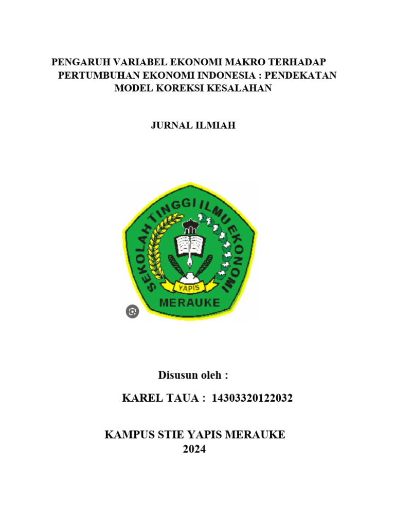 Variabel Ekonomi Makro & Pertumbuhan Indonesia | PDF