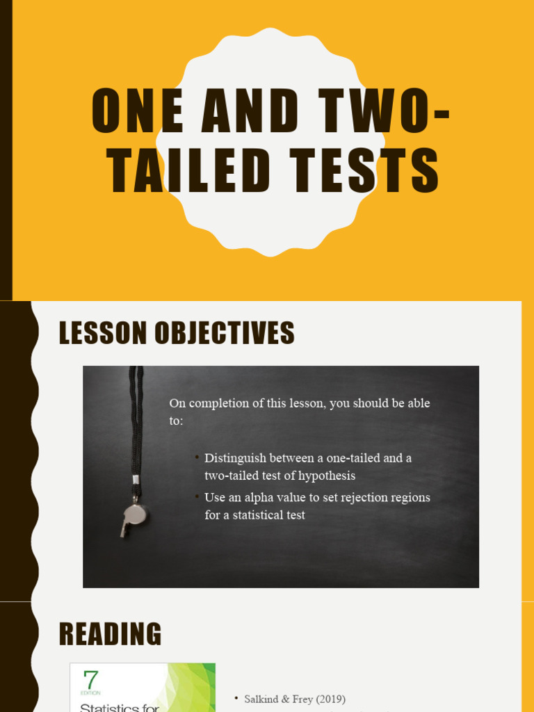 Lecture Lesson 10 | Download Free PDF | Hypothesis | Null Hypothesis