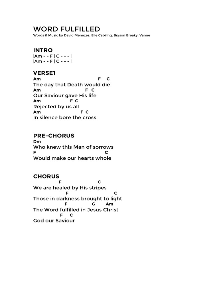 Word Fulfilled - Wholehearted | PDF