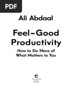 Feel-Good Productivity PDF | PDF | Self Efficacy | Motivational
