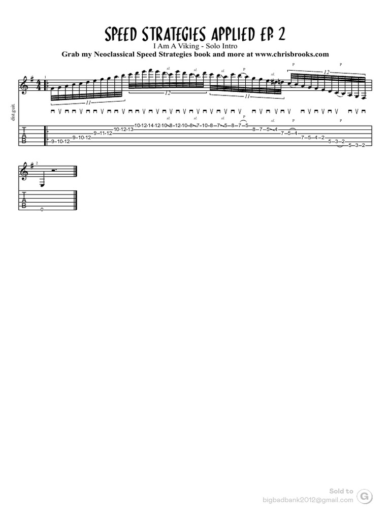 Speed Strategies Applied #2 Viking Solo Intro | PDF