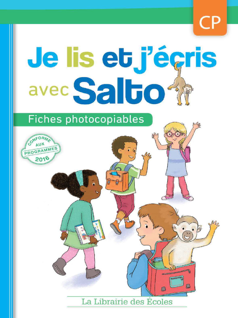 Je Lis Et J'écris Avec Salto CP Fiches Photocopiables | PDF