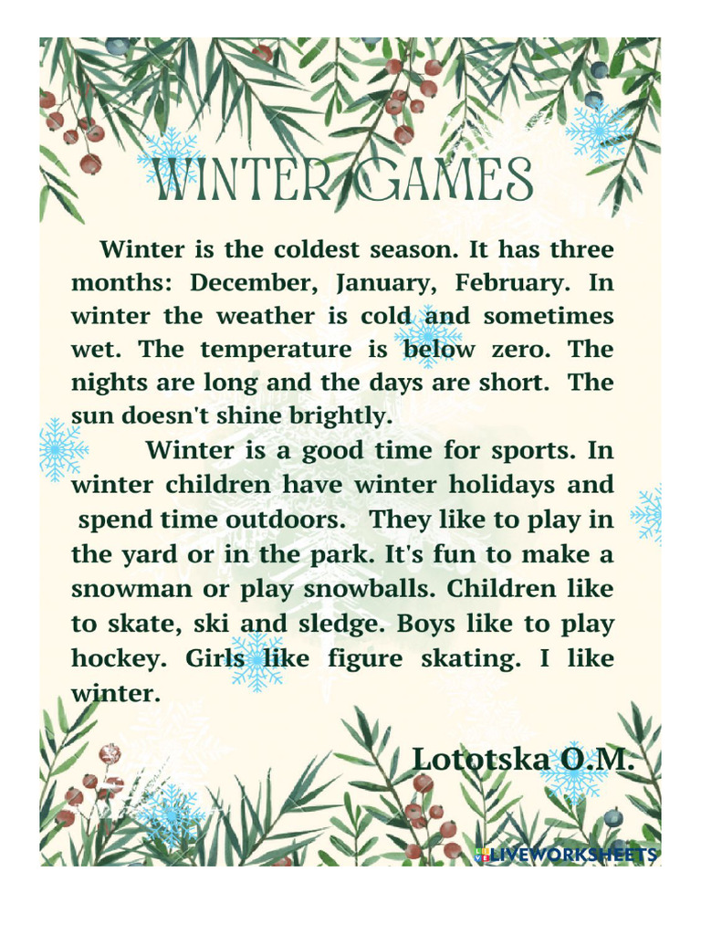 Winter | PDF