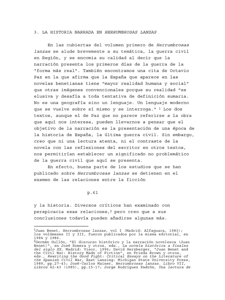 Herrumbrosas Lanzas | PDF | Narración | Novelas