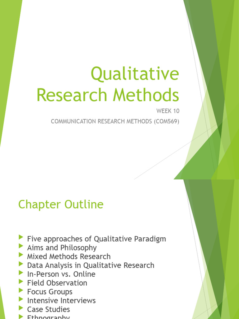 Qualitative Research Methods | PDF | Qualitative Research | Focus Group