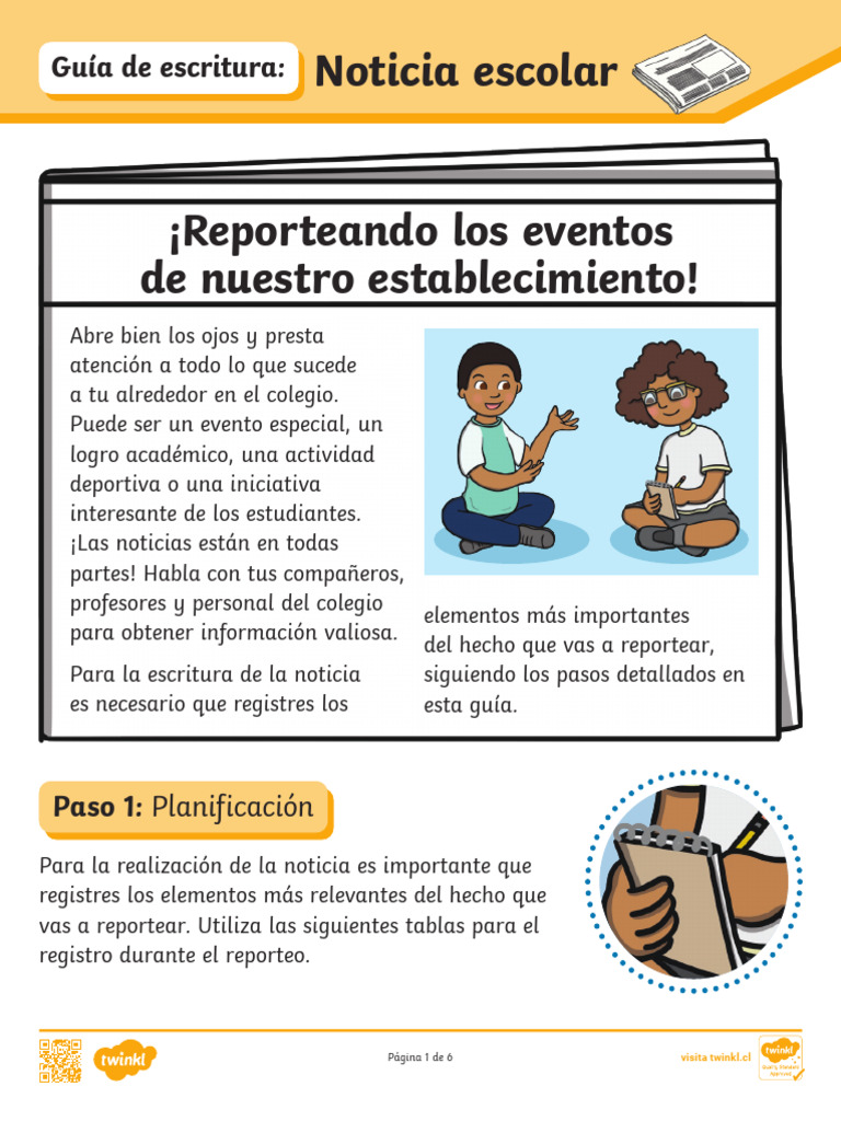 cl-l-1690259241-guia-de-escritura-noticia-escolar_ver_2 | PDF