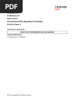 A1 German Sample Question Paper English | PDF