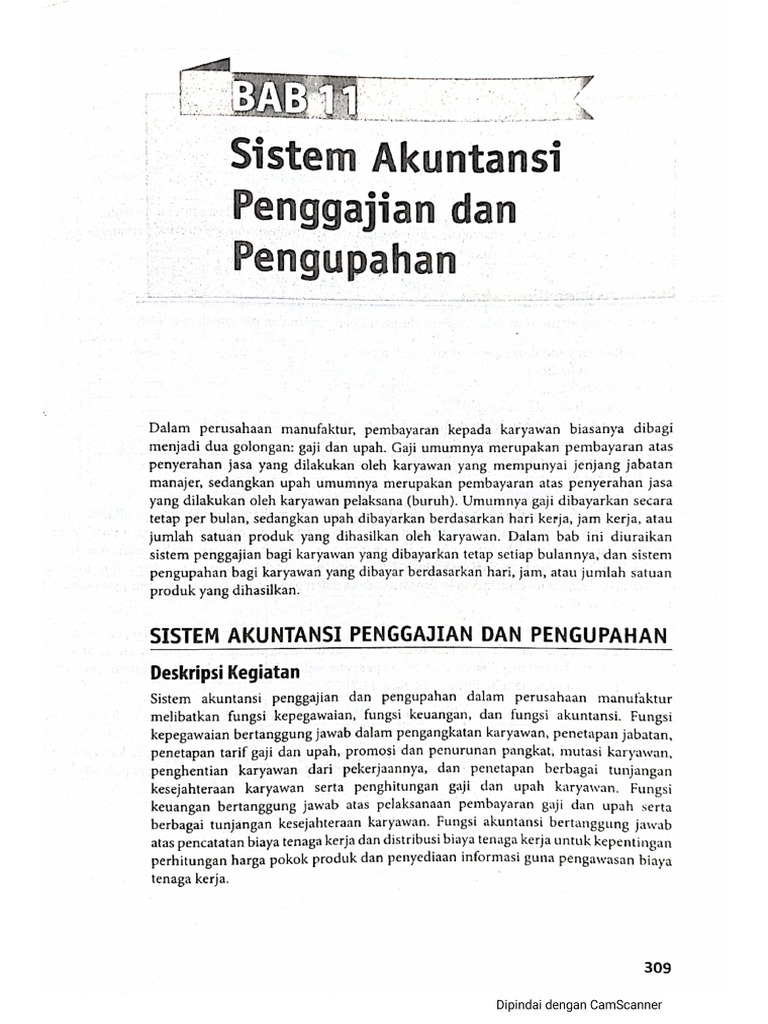 SIA BAB 11 (Penggajian Dan Pengupahan) | PDF