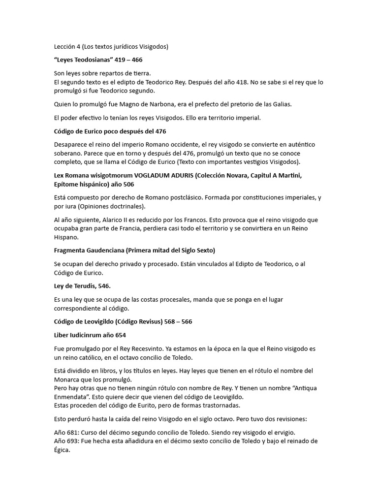 Textos Jurídicos Visigodos y su Evolución | PDF | Iglesia Católica | España