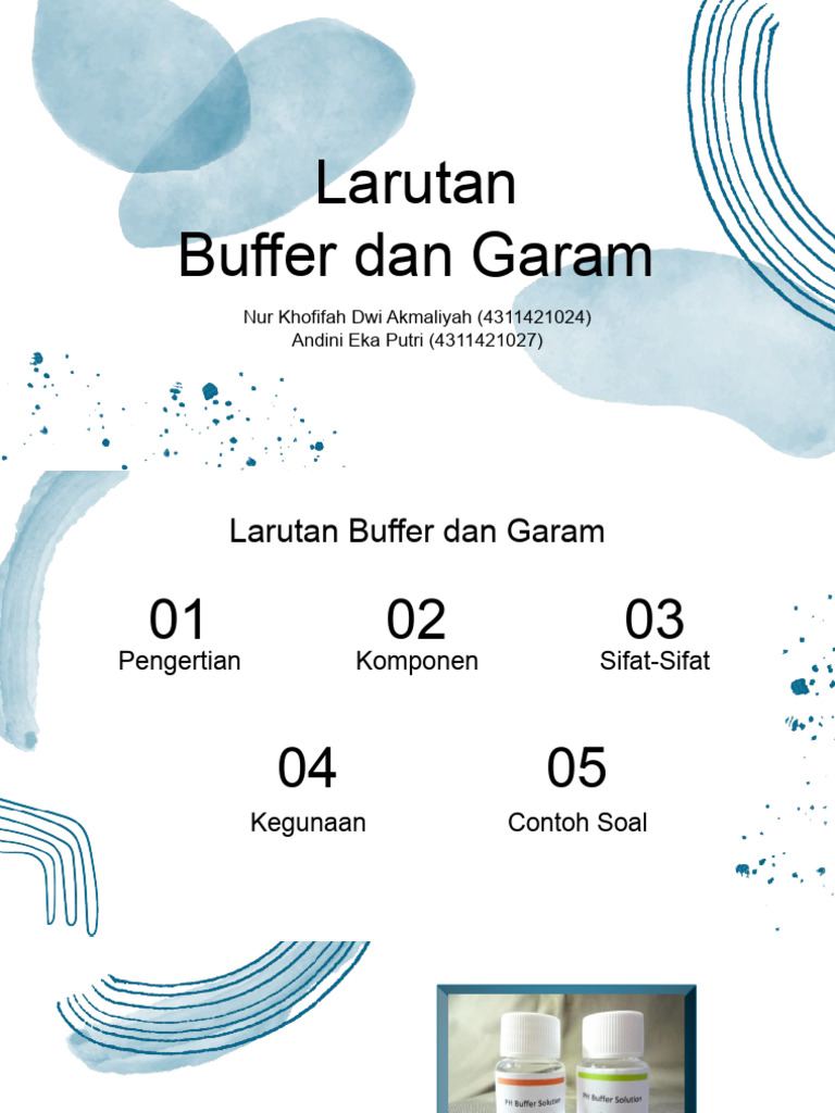 Larutan Buffer Dan Garam (Revisi) | PDF