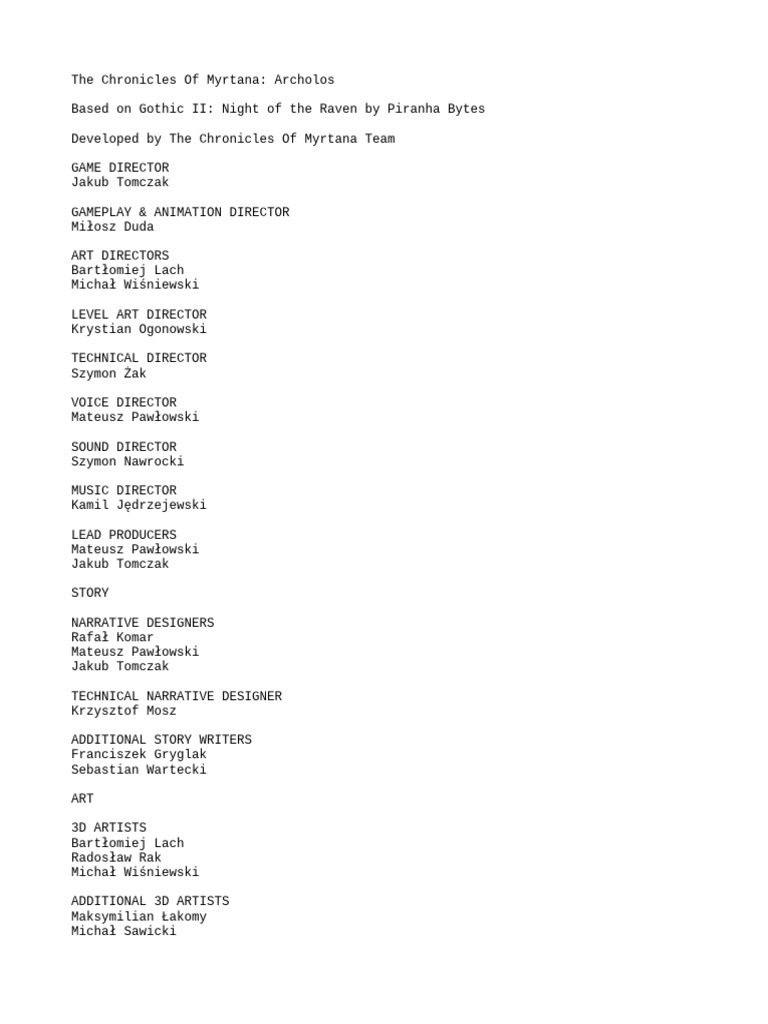 Credits | PDF