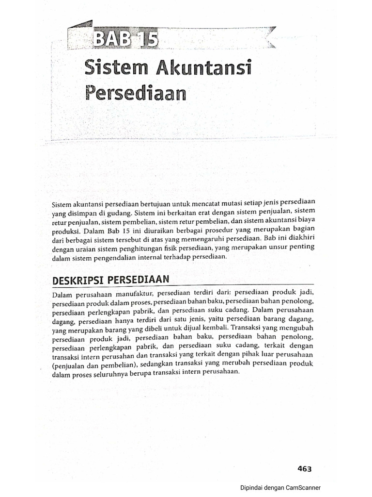 Bab 15 Sia Persediaan | PDF
