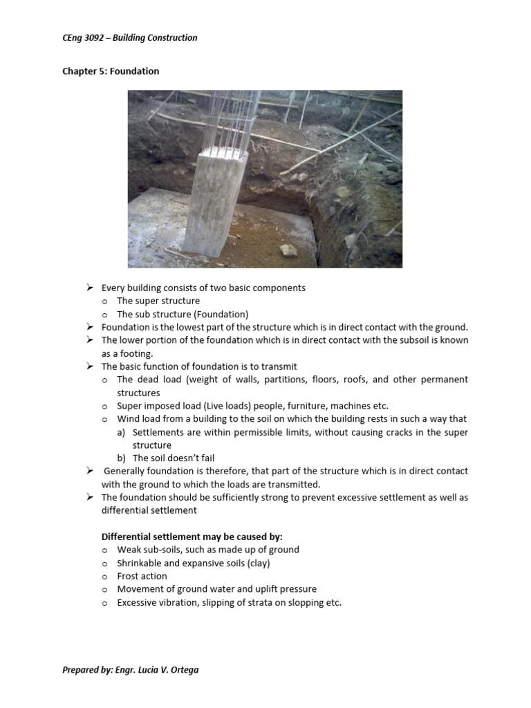 Chapter 5 - Foundations | PDF | Foundation (Engineering) | Deep Foundation