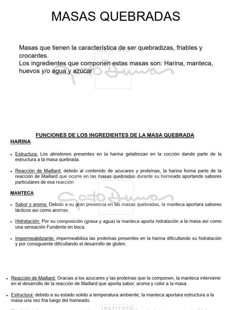 Masas Quebradas | PDF