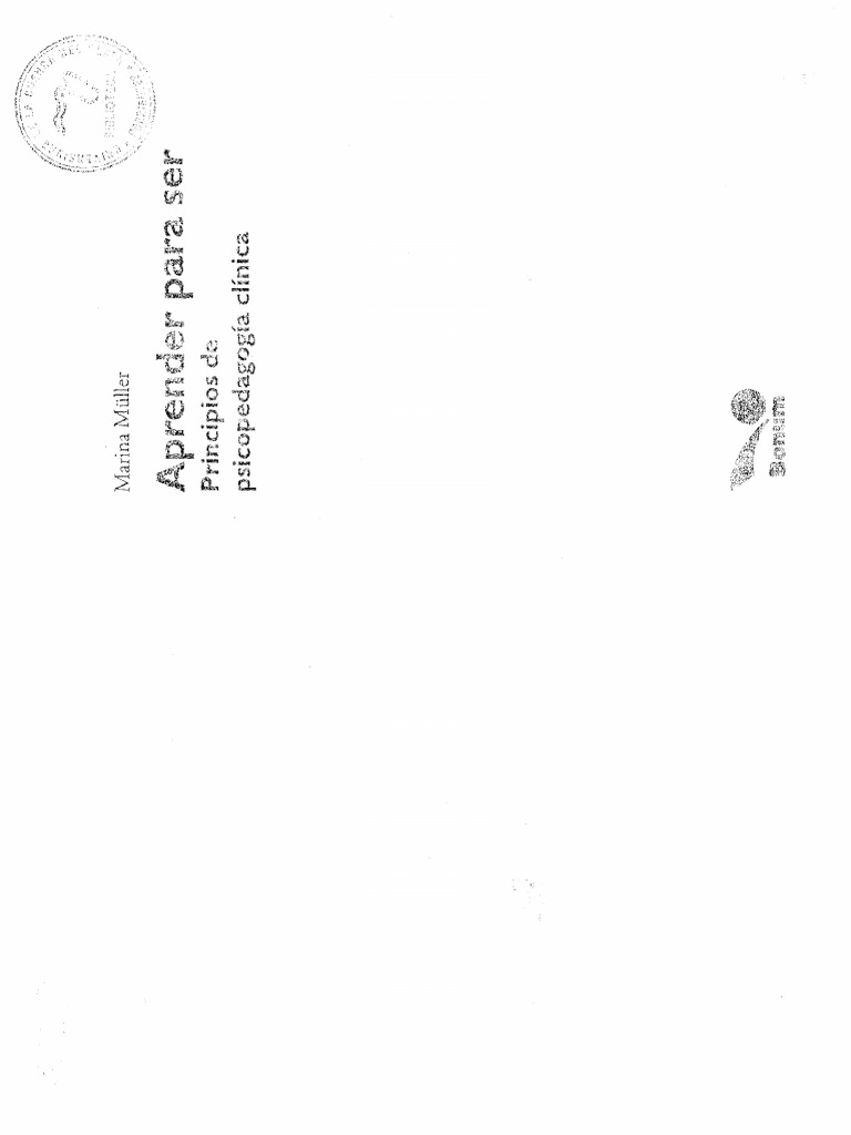 APRENDER PARA SER Marina Müller | PDF