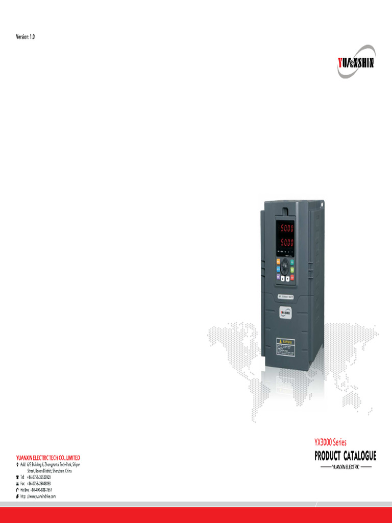 Degdrive DGI900 Yx300 Yuanxindrive Solar Sulama Motor Surucu Datasheet ...