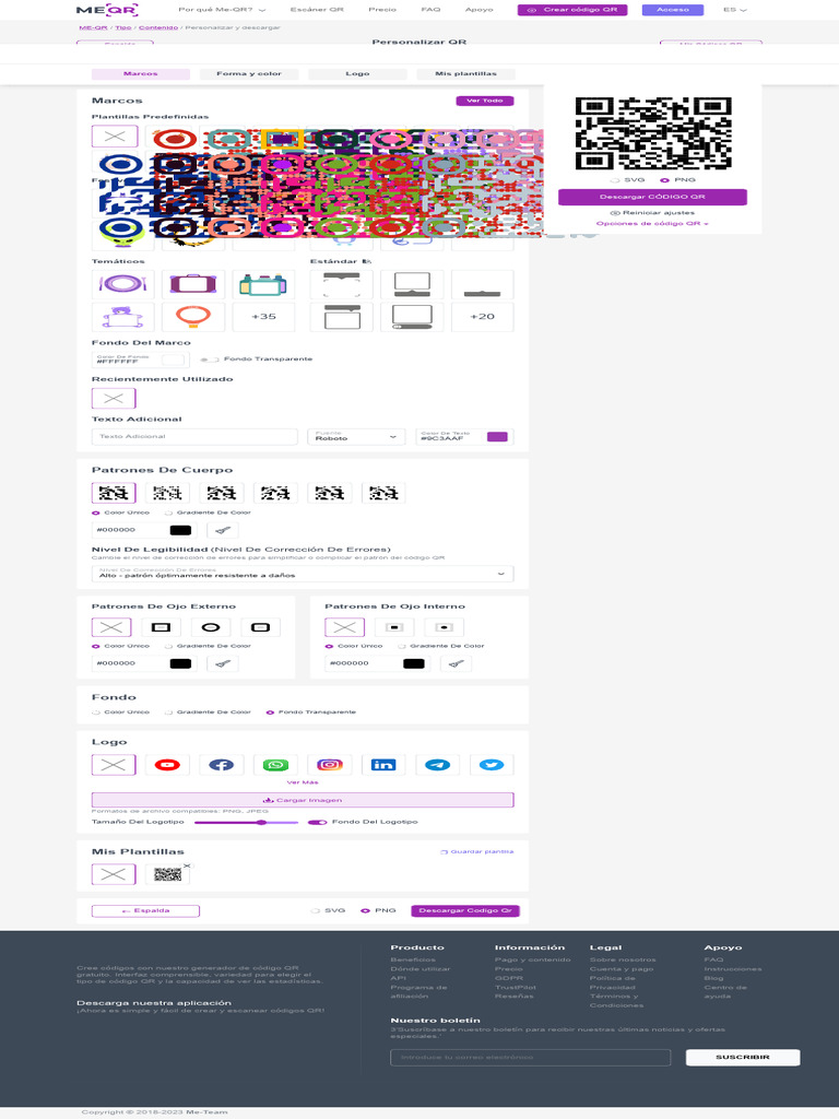 Tipos de Códigos QR Elija Diferentes Tipos de Códigos QR Gratuitos - ME ...