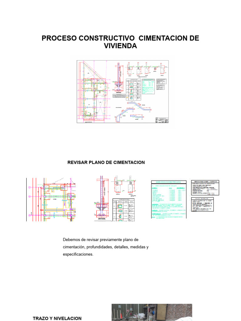 Proceso Constructivo Cimentacion de Vivienda | PDF