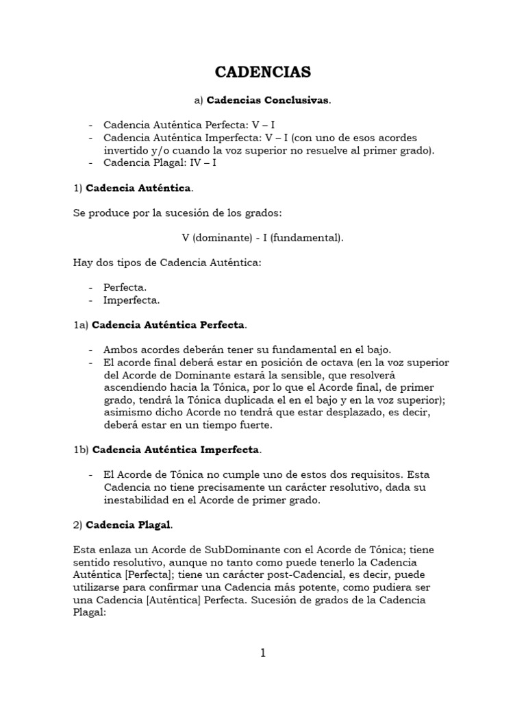 Cadencias | PDF | Arte