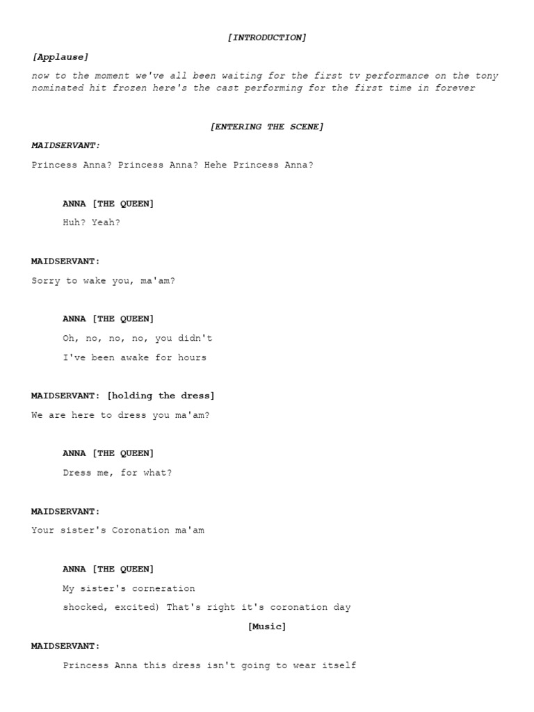 Prod Cast Script | PDF