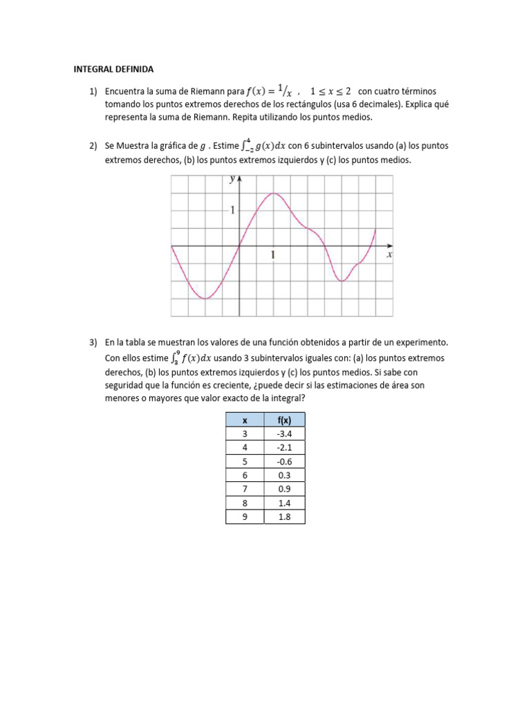 6 Integral Definida | PDF | Integral | Objetos matemáticos