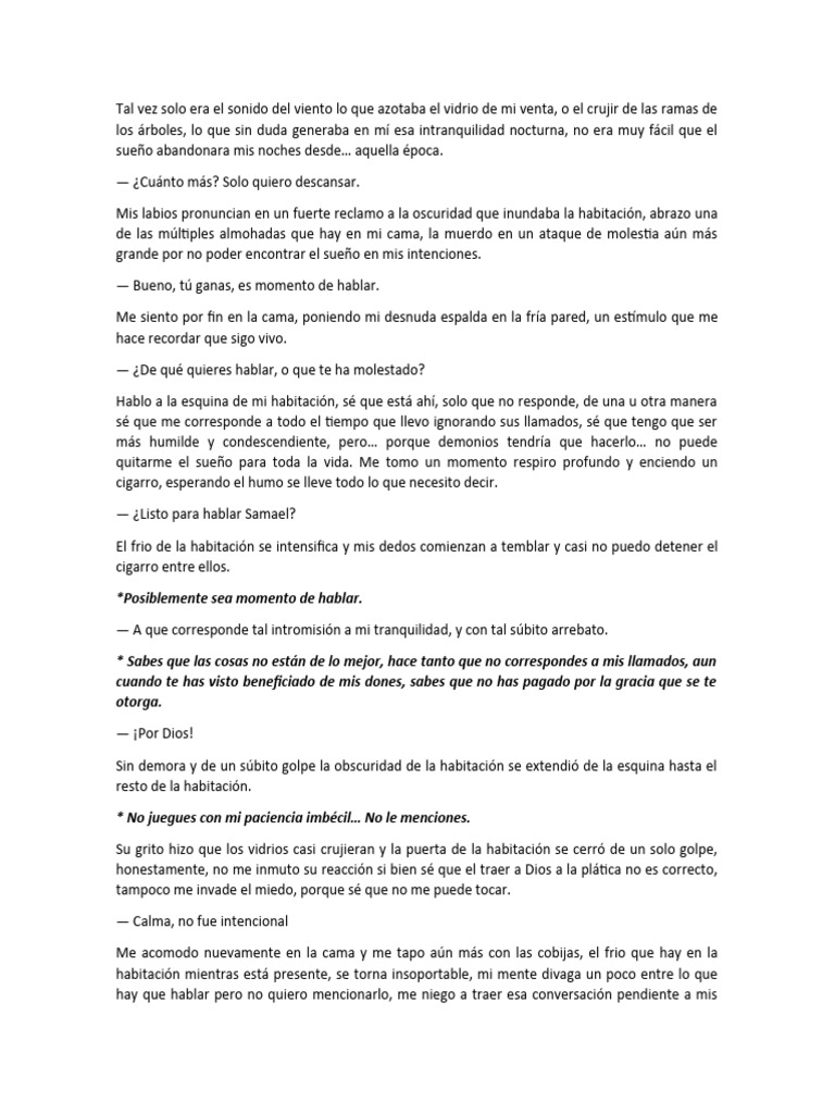 Conversacion Entre Un Demonio y Un Moribundo | PDF | Poesía | Hogar ...