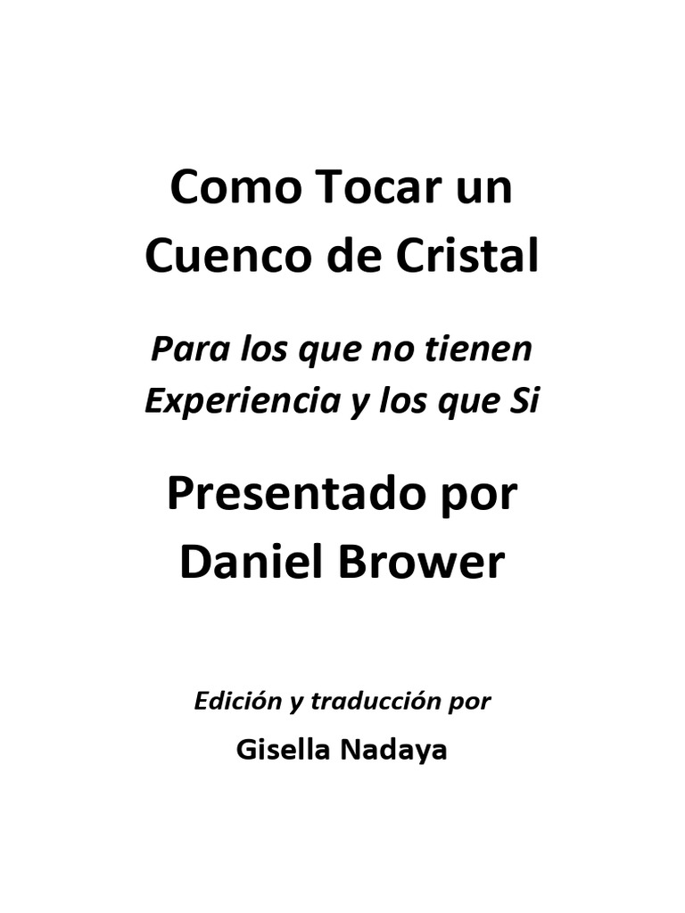 Formacion de Cuencos Daniel Brower | PDF